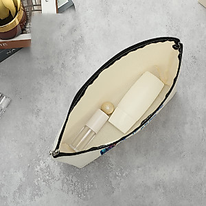 Decohim Cute A Girl Makeup Bag Cosmetic Bag Funny Cartoon Merchandise Decor Stuff TV Show Hawaiian Friendship Gifts for Fans Teenage Girls Sister Daughter Friends Nurse Birthday Graduation Friendship