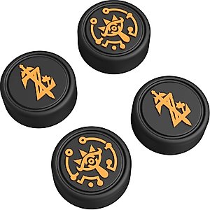 JINGDU Switch Thumb Grip Caps for Zelda Tears of The Kingdom Joy Con, Silicone Joystick Cap Covers Accessories Compatible with Nintendo Switch/OLED/Lite, 4PCS Zelda