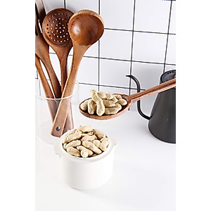 Healthy Cooking Utensils Set,Tmkit Wooden Cooking Tools - Natural Nonstick Hard Wood Spatula and Spoons - Durable Eco-friendly and Safe Kitchen Cooking spoon (set of 5)