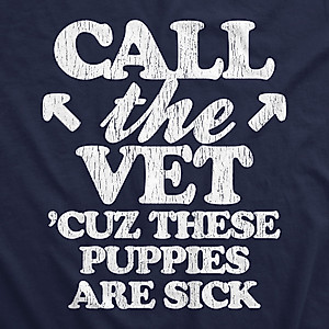 Mens Fitness Tank Call The Vet Cuz These Puppies are Sick Tanktop Funny Guns Muscles Shirt Funny Workout Shirt Dog Tank Top for Men Cool Fitness Tank Top Navy M