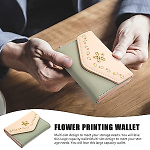 TENDYCOCO Women Fashionable Print Wallet Bifold Purse ID Window Credit Card Holder Portable Storage Wallet