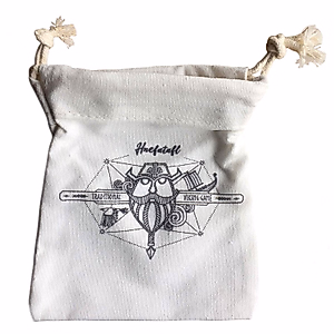 Hnefatafl - The Viking Game - Includes Uniquely Designed Cotton Drawstring Pouch/Bag for Playing Pieces