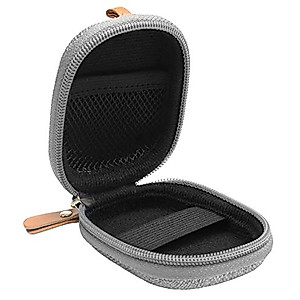 WGear Protective Case for Airpods, Handy Semi-hard case for airpods for travel, protective and orgaize, Shock and shake Proof, mesh pocket for cable and other accessories (Gray)