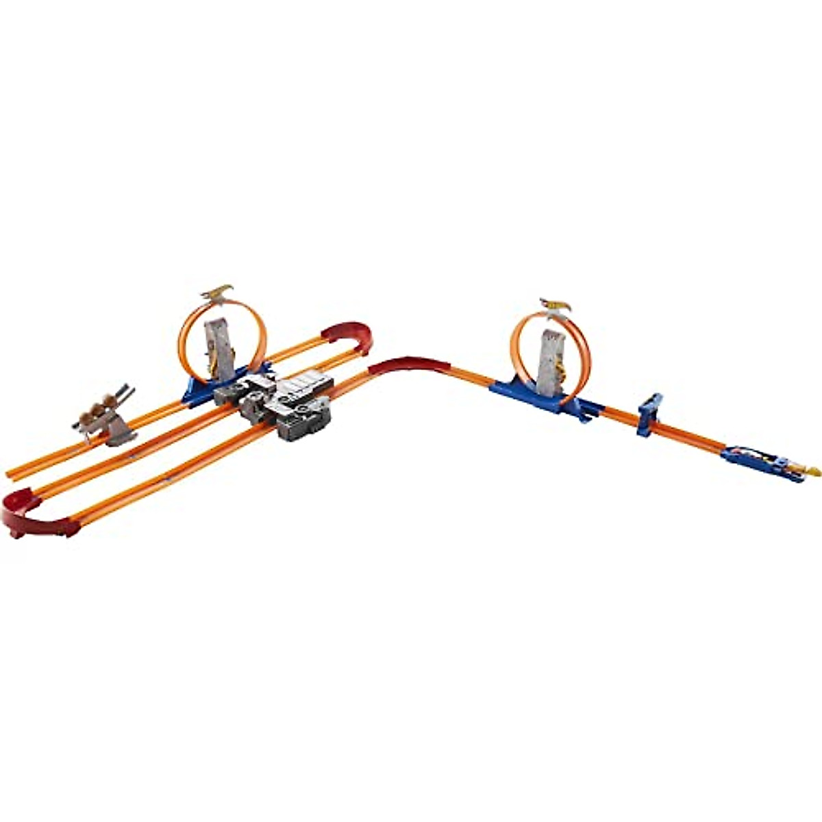 Hot Wheels Track Builder Total Turbo Takeover Track Set, Motorized Playset with Loops & Stunts, Includes 1 Hot Wheels Die-Cast Car, Toy for Kids 6 to 12 Years Old [Amazon Exclusive]