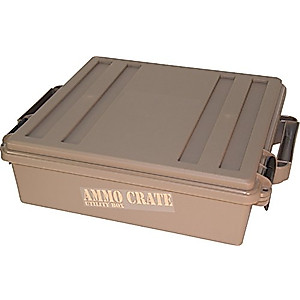 MTM ACR5-72 ACR5 Ammo Crate Utility Box, Brown, Medium&MTM ACR4-18 Ammo Crate Utility Box,Green,Medium