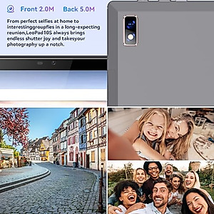 Android Tablet: 6000mAh Learning Tablet, All Metal Body, Quad Core Tableta, 5G Dual WiFi, 128GB Expand, 5MP+2MP Camera, Google GMS Certification, Tableta (LeoPad10S)