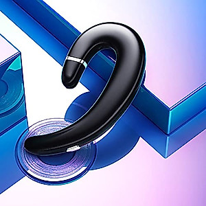 MAXIAEON TWS Ear Hook Bluetooth Wireless Headphones, Non Ear Plug Bluetooth Headset with Microphone, Stereo Sound Earphones Painless Wearing Sport Earphones for Smartphones (TWS Headset(Black))