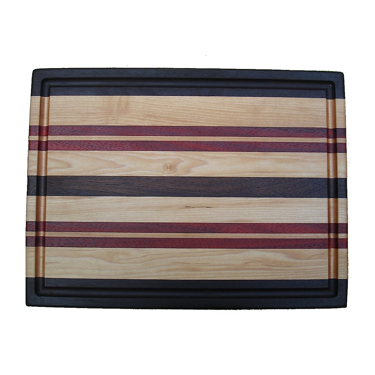 Highlight Series Extra-Large Cutting Board - Walnut, Maple & Padauk
