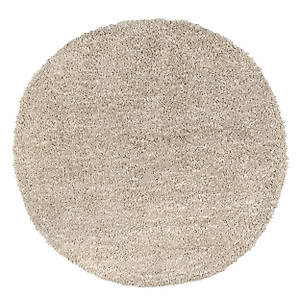 nuLOOM Neva Modern Tasseled Shag Area Rug, 5' Round, Beige
