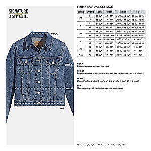 Signature by Levi Strauss & Co. Gold Label Women's Boyfriend Trucker Jacket (Available in Plus Size), Not So Basic, Large