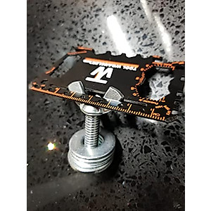 Tool Wrangler 46-in-1 EDC Credit Card Multitool - Gadget For The Wallet Or Pocket – STAINLESS STEEL - Outdoor Survival PSK - Patented Design - Multi-Function Tool For Quick Fixes - Black Edition