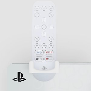 3D Cabin Product Compatible with PS5 Media Remote Controller Console Bracket Holder for PlayStation 5 White