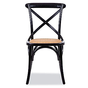 EdgeMod Cafton Crossback Chair in Black