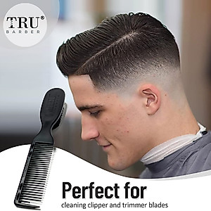 TRU BARBER PRO Fading Brush, Barber Fade Brush, Cleaning Brush for clippers,Beard Brush