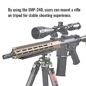 SUNWAYFOTO SMP-240 9.45 inch M-Lok Arca Rail Mount Adapter to Arca-Swiss Plate 240mm