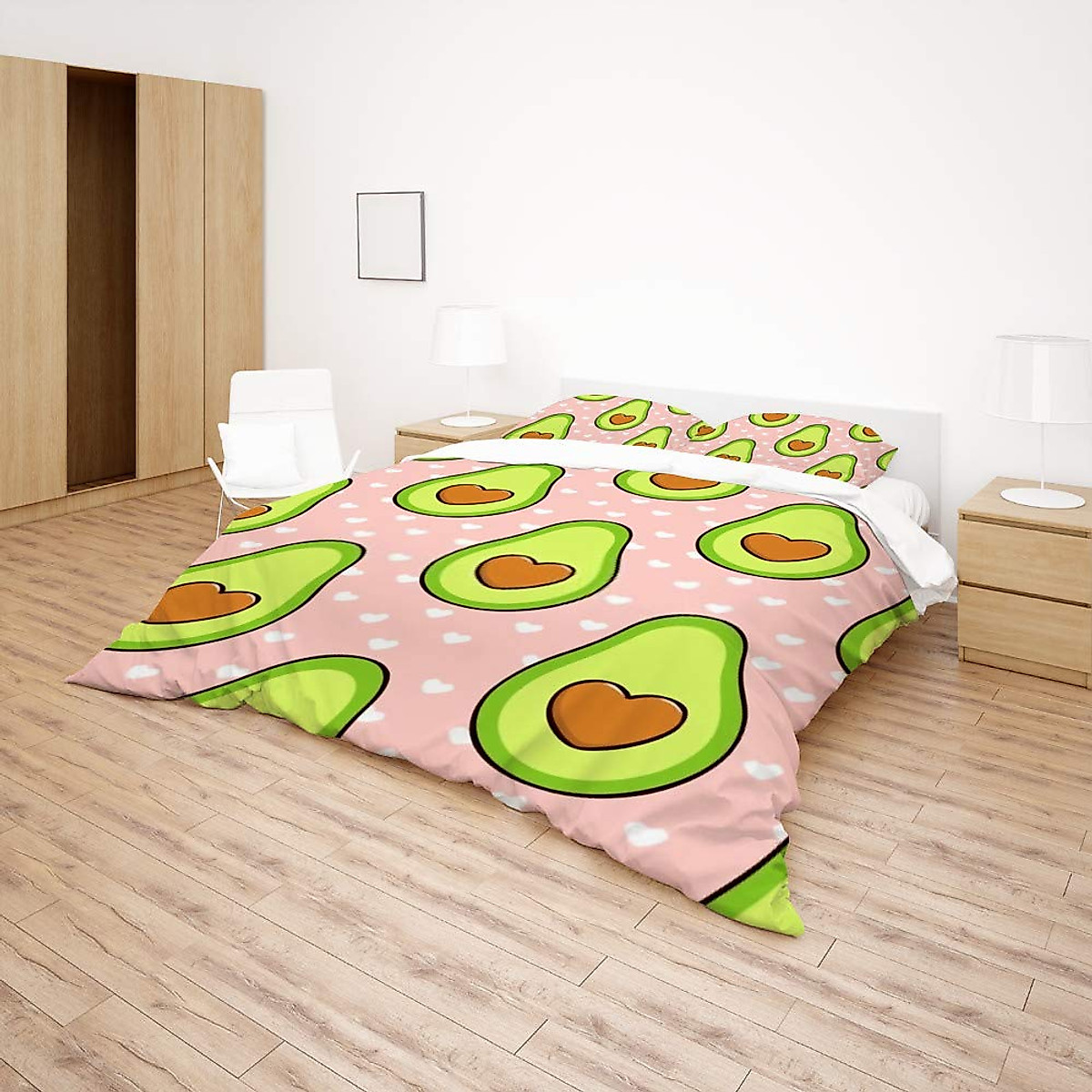 Christmas Snowflakes Bedding Cover Set Comforter Cover Duvet Cover, 3 Piece Bedding Set Full Size Home Decor Quilt Cover Pillow Shams