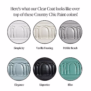 Clear Coat (4oz) - Eco-Friendly Clear Satin Sheen Top Coat for Chalk Style Wood Furniture Paint, Non-Yellowing Waterproof Finish, Easy Application