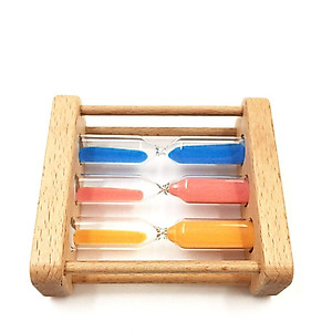 Glass Clock Tea 3 Minutes & & 7 Minutes - Round Hourglass glass Kitchen Cooking Yoga Sauna Decor