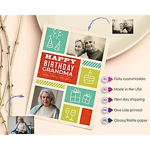 Color King Studio Personalized Birthday Card, Happy Birthday Card, Custom Greeting, Handmade Birthday Cards, Custom Photo Card