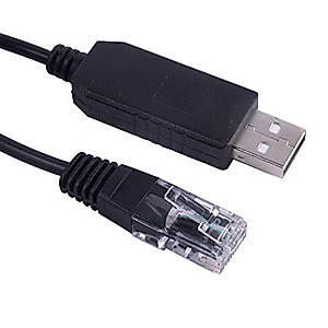 Telescopes Equatorial Mount Control Cable for Skywatcher HEQ5pro AZEQ5 AZEQ6 EQ6-R Support EQMOD ASCOM Set Up Sofware Manual Download (6ft/180cm,Asiair or PC to Mount Black)