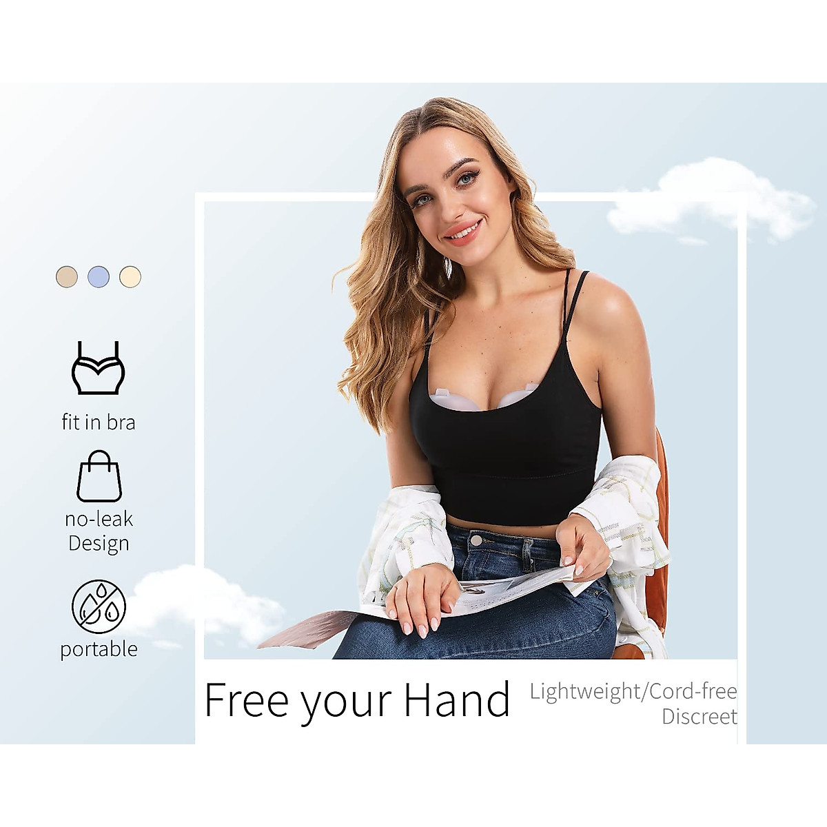 Suatata Wearable Breast Pump︱Milk Catcher / Collector for Breastfeeding Relief with Pumping Function︱Silicone Reusable Nursing Pads for The Let-Down︱Breast Feeding Essencials (2Pcs)