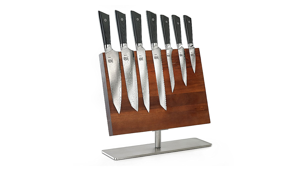 Mercer Culinary Super Steel Knife Set - 8 Pieces with Magnetic Stand