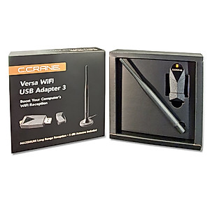 C. Crane Versa USB WiFi Adapter 3 – High Power Long Range 802.11 B G N Wireless Network Adapter