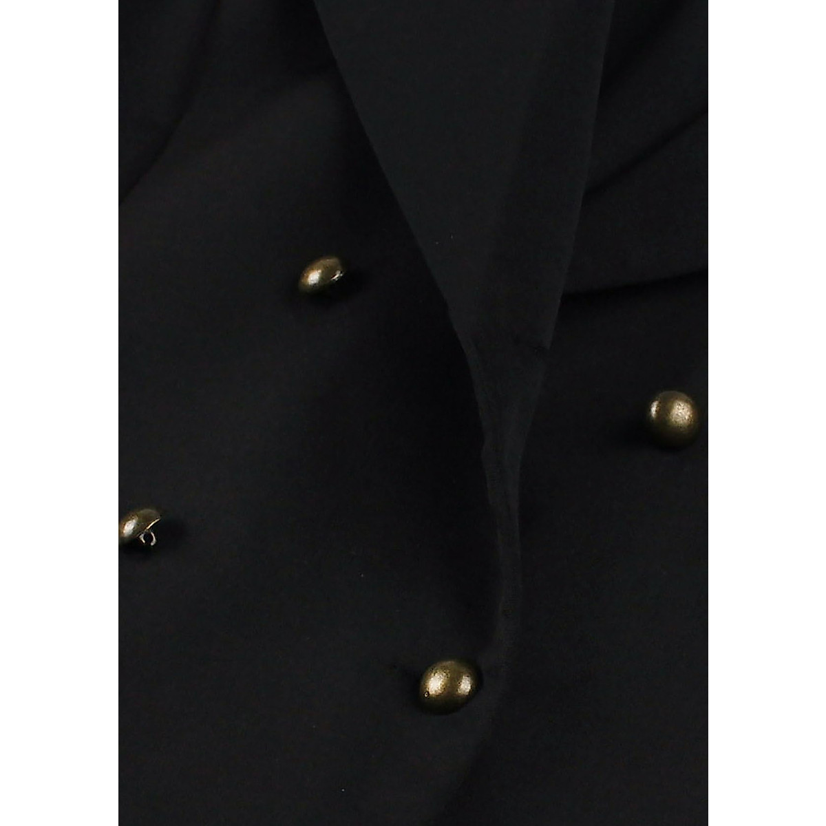 Nihsatin Women Double Breasted Victorian Steampunk Blazer Coat Jacket with Lace Hem