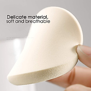 40 PCS Makeup Blenders Sponges Set, Use for Dry and Wet, Perfect for Full Face Curve Blending, Cream, Liquid, Powder Foundation Cosmetics, Latex Free & Soft & Flexible, Round