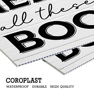 Autravelco Yes I Really Do Need All These Books Yard Signs with Stakes 18x24 Inch Classmate Custom Yard Lawn Sign for House Rent Lawn Yard Decorations