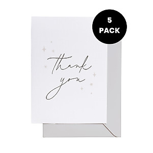 Thank You Greeting Card Pack, Thank You Cards, Thank You Cards with envelopes, Minimalistic Designs Blank Thank You Notes with Envelopes for Business Wedding Bridal Gift Baby Shower Graduation