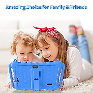 7inch Tablet for Kids Android 11 Tablets 3GB 32GB Parental Control Children Learning Toddler Tablet Shockproof Kickstand Case, GMS Certified, Google Tableta Kids YouTube (Blue)
