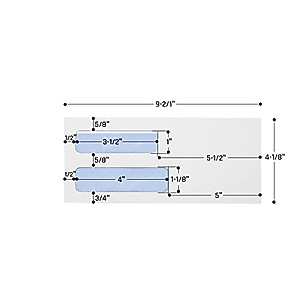 Office Deed #10 Double Window Envelopes Self Seal #10 Security Envelopes-Designed for Business Statements, Quickbooks Invoices, and Return, Self Seal Envelopes Size - 4 1/8 X 9 ½’’
