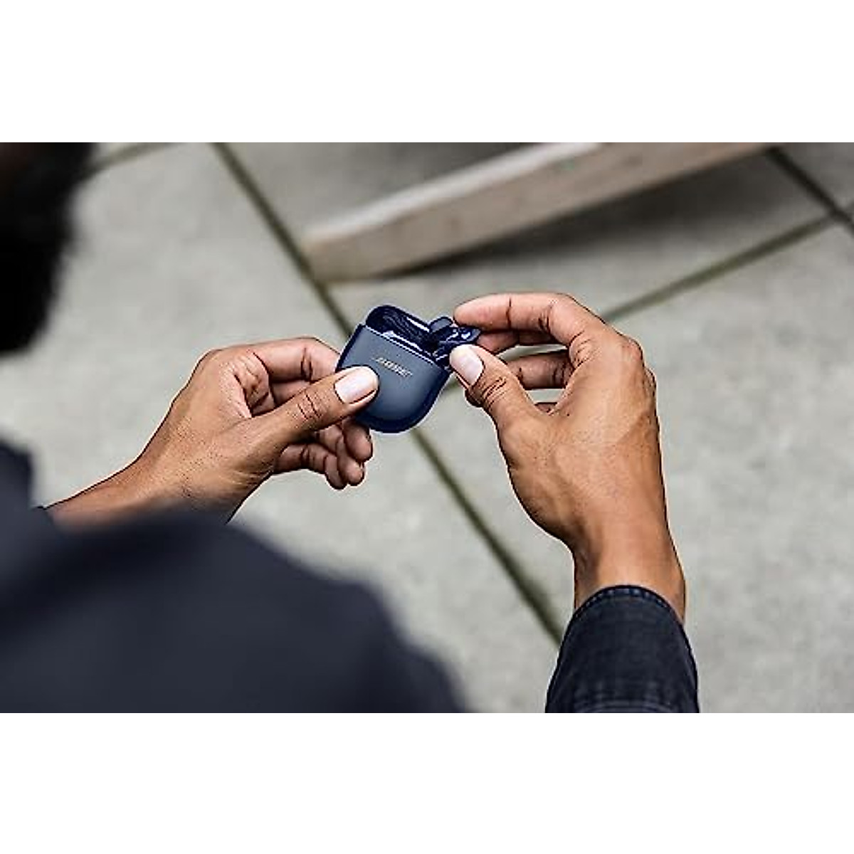 Bose QuietComfort Earbuds II, Wireless, Bluetooth, World’s Best Noise Cancelling in-Ear Headphones with Personalized Noise Cancellation & Sound, Triple Black (Midnight Blue)