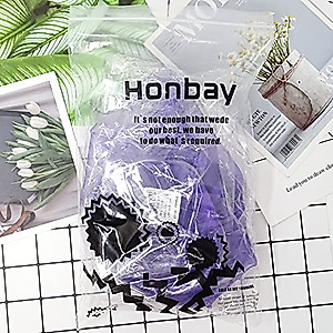 Honbay 1PCS Empty Mesh Yarn Storage Bags Round Portable Yarn Organizer Case Knitting Bag Sewing Storage Tote Bag for Storing Yarn Balls (11.8")