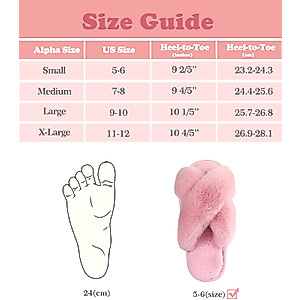Women's Pink Fuzzy Plush Faux Fur Memory Foam Ankle Slippers - Breathable, Comfy House Indoor Slippers