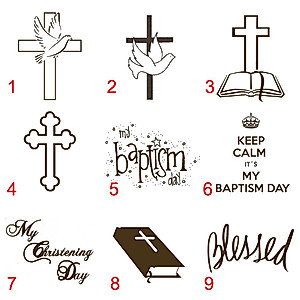 Glitzby Baptism - Christening - Dedication Keepsake - Personalized Baby Block Baptizm Gift Custom Engraved Wooden Baby Block for Boy & for Girl keepsake from godparent godmother