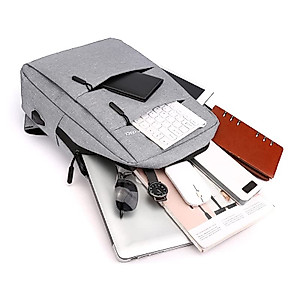 SMART, USB Charging Port in laptop backpack,Water-Repellent Design Fits 15.6-inch Laptop (GREY) 1333