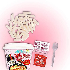 Buldak Tteokbokki 2Pack Korean Rice Cake Instant Korean Snack Tteok Tteokbokki Rice Cake 떡볶이 (Cheese)