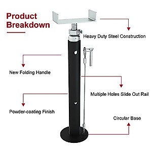 2pcs Heavy Duty RV Slide Out Support Jacks Adjusts from 19" to 47", 5000lb Capacity for RV, Camper and Travel Trailer. (19" to 47")