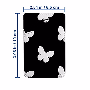 Diascia Pack of 2 - Cellphone Stick on Leather Cardholder ( Butterfly Girls Pattern Pattern ) ID Credit Card Pouch Wallet Pocket Sleeve