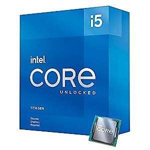 Intel® Core™ i5-11600KF Desktop Processor 6 Cores up to 4.9 GHz Unlocked LGA1200 (Intel® 500 Series & Select 400 Series Chipset) 125W