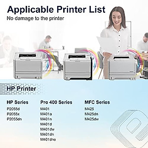 TESEN 80X CF280X Compatible Toner Cartridge Replacement for HP 80X CF280X Toner Black for use with HP Pro 400 M401N M401DN M401DNE M401DW MFP M425 M425DN M425DW P2055dn P2055x Printer 4PK