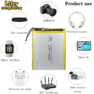 Liter energybattery 3.7V Lipo Battery 4000mAh Rechargeable Lithium ion Polymer Battery 407090 Lithium Polymer ion Battery with JST Connector