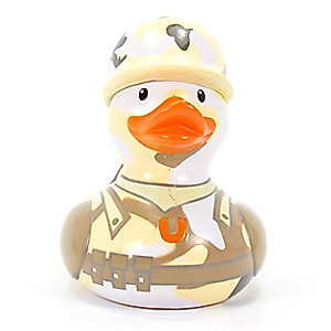 GI (Military) Rubber Duck by Bud Ducks | Elegant Gift Packaging - "Hut!,Hut!,Hut!" | Child Safe | Collectable