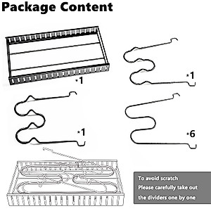 KLEVERISE 8 Tiers Pot Pan Organizer Rack Storage Under Cabinet – Thicken Wire with Anti-Slip Silicon Coating - Height Adjustable DIY Heavy Duty Space Saving Pot Pan Lid Holders