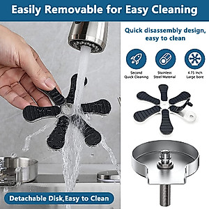 KAGM Glass Rinser for Kitchen Sink, Faucet Glass Washer Cleaner Accessories, Stainless Steel Bar Cup Cleaner for Sink Cup Bottle Washer Kitchen Sink Accessories