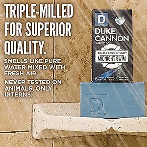 Duke Cannon Supply Co. Big Brick of Men's Soap - Midnight Swim, 10oz (6 Pack)