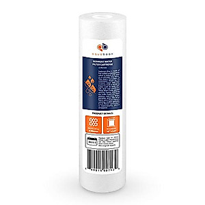 Aquaboon Set of 20 Sediment/Carbon 5 Micron Water Filter Catridges, Universal 5 Micron 10 x 2.5 inch Cartridge, Compatible with DWC30001, WFPFC8002, FXWTC, WHEF-WHWC, WHKF-WHWC,Pentek DGD series,RFC