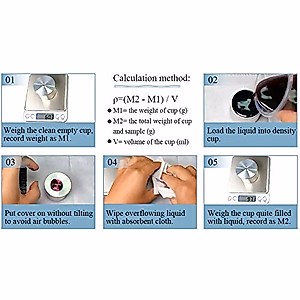 50ml Paint Density Specific Gravity Cup Stainless Steel Paint Density Determiner Pycnometer